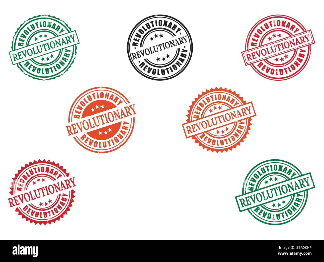 A Extensive Revolutionary Stamp Collection, Vector Set of ...
