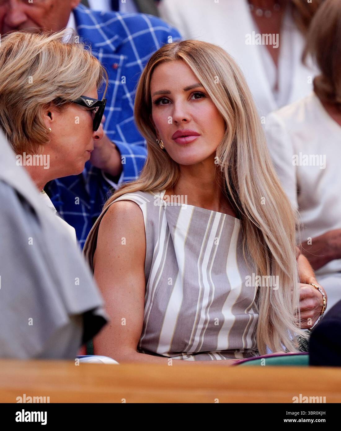 Ellie Goulding in the Royal Box on day eleven of the 2025 Wimbledon ...