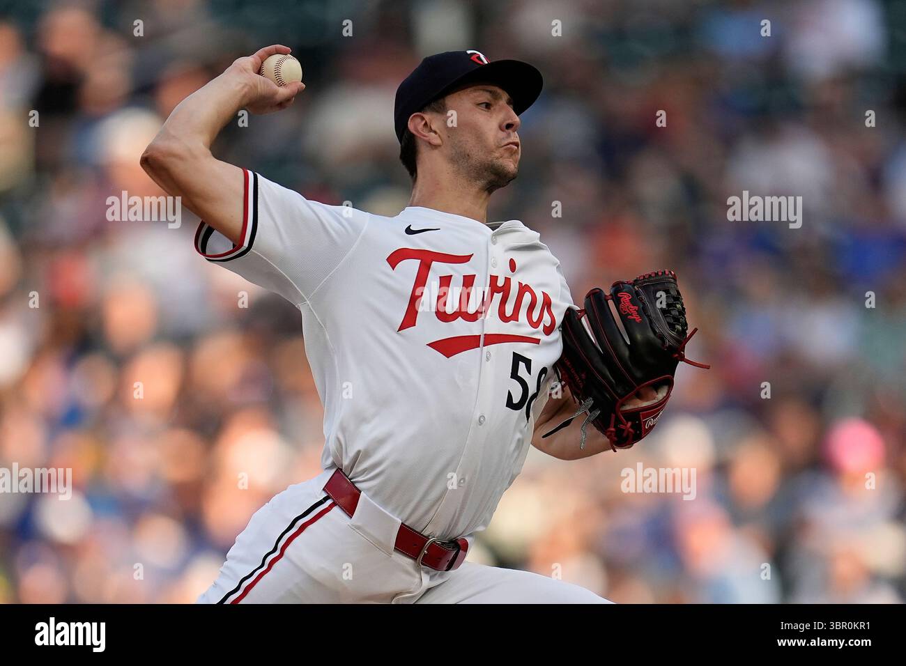 Minnesota Twins starting pitcher David Festa (58) delivers during the ...