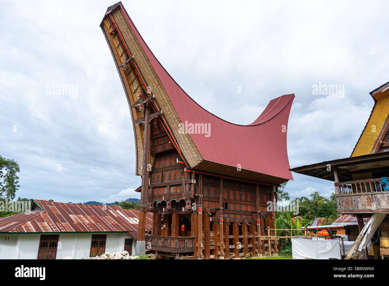 Traditional Tongkonan house represent the ancestral traditions and ...