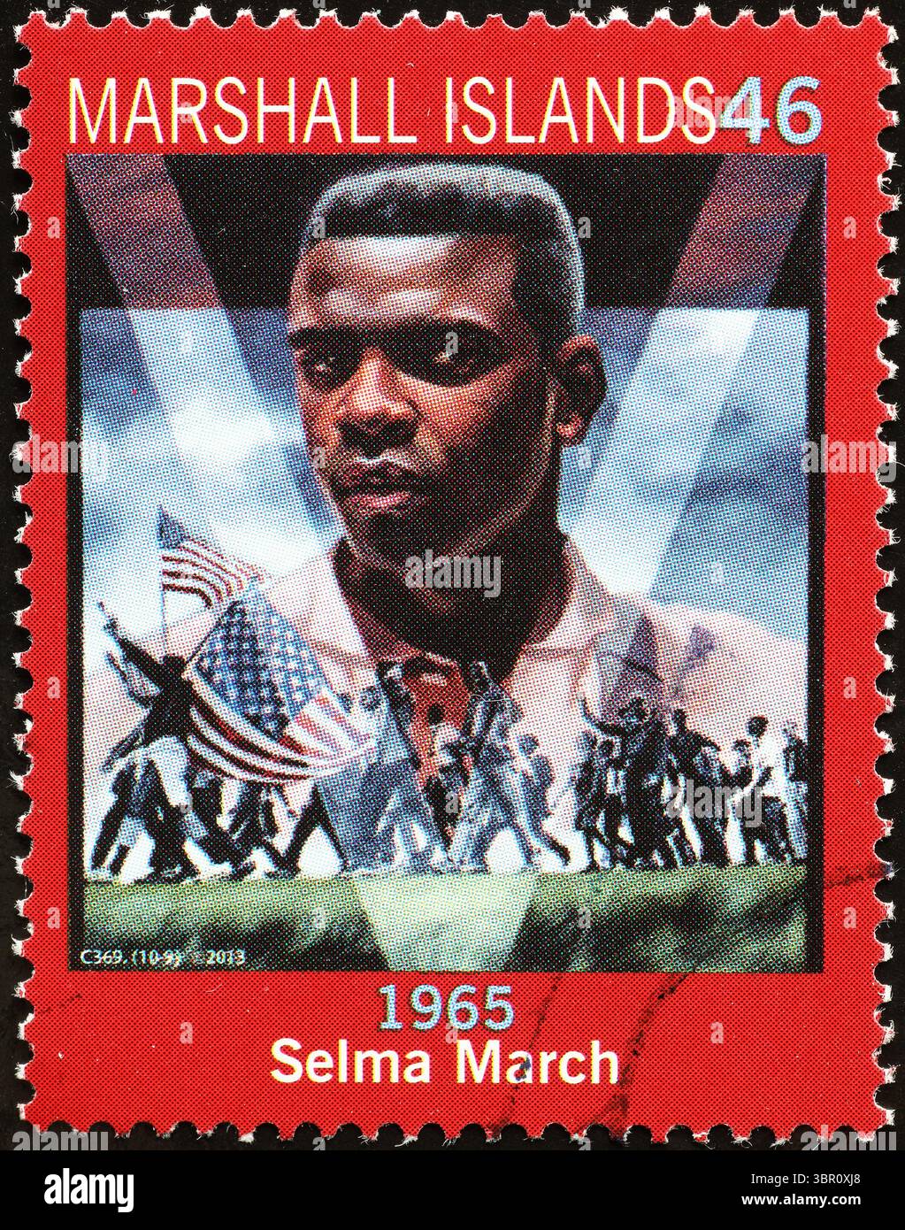 Selma to Montgomery march in Alabama remembered on postage stamp Stock ...