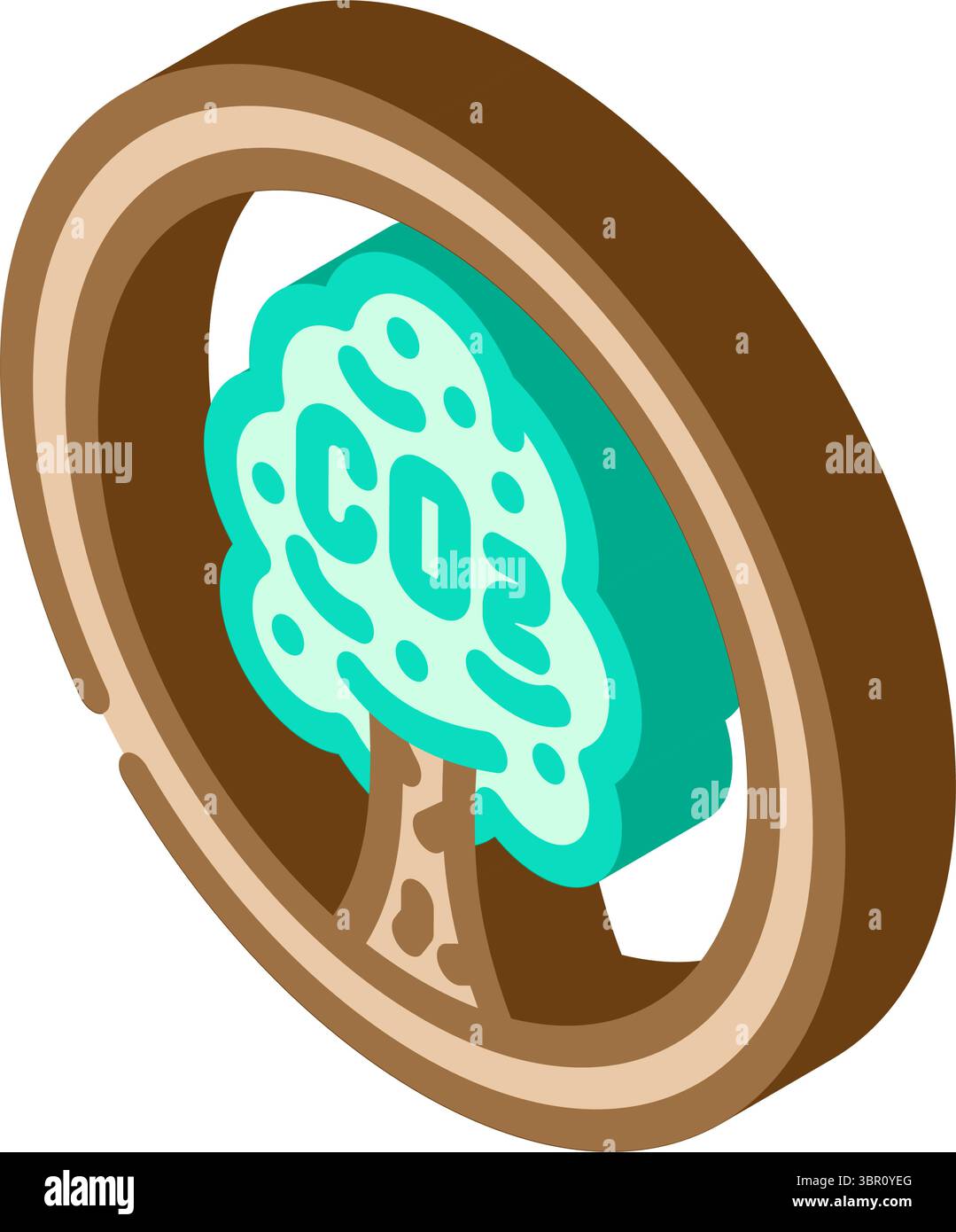 carbon neutral product isometric icon vector illustration Stock Vector ...
