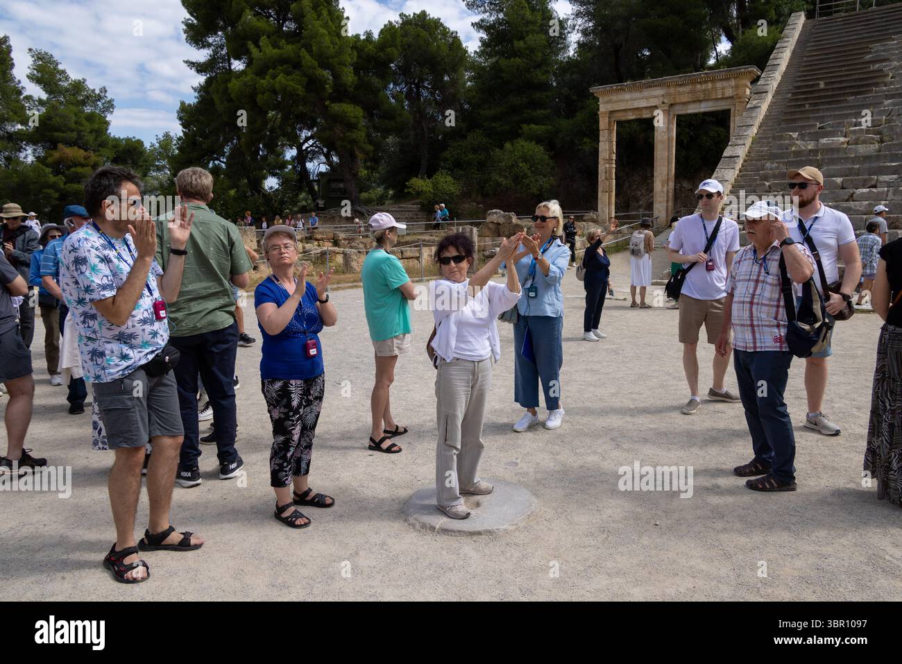 The Sanctuary of Asclepius the Healer in Epidaurus, together with the ...