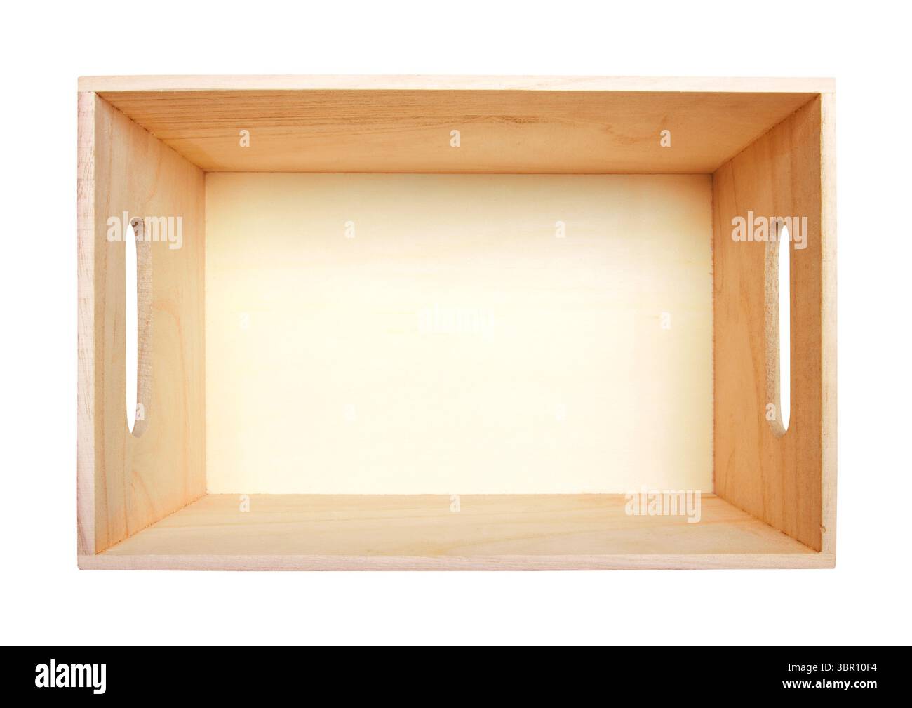 Empty Wood Box, isolated on white background Stock Photo - Alamy