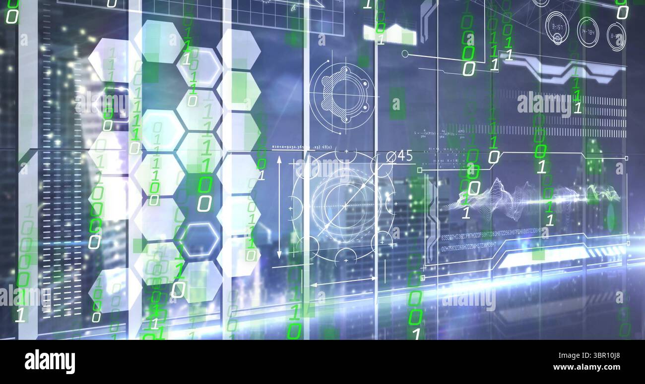 Hud overlay displaying data visualizations hi-res stock photography and images - Alamy