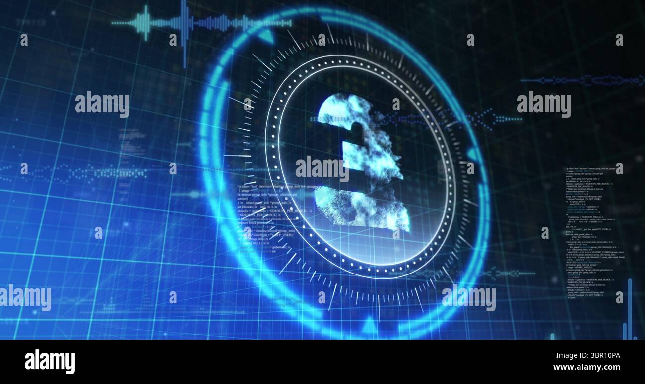 Glowing blue circular elements in hi-res stock photography and images ...