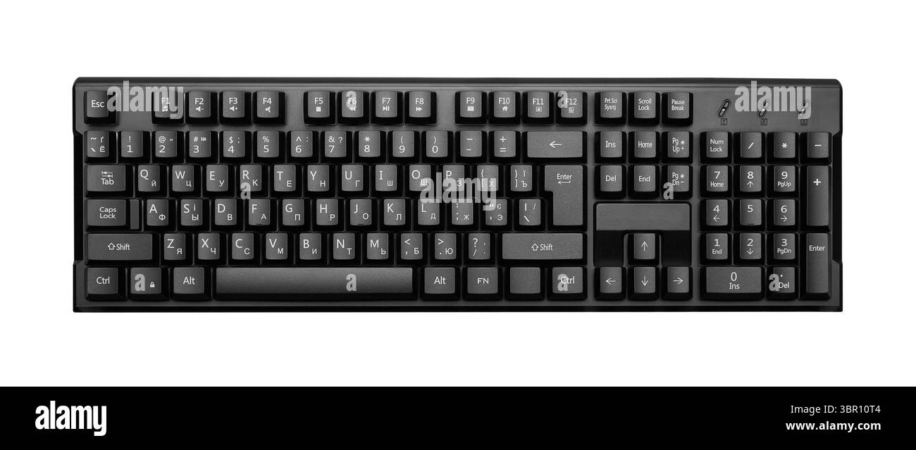 Computer Keyboard isolated on white background Stock Photo - Alamy
