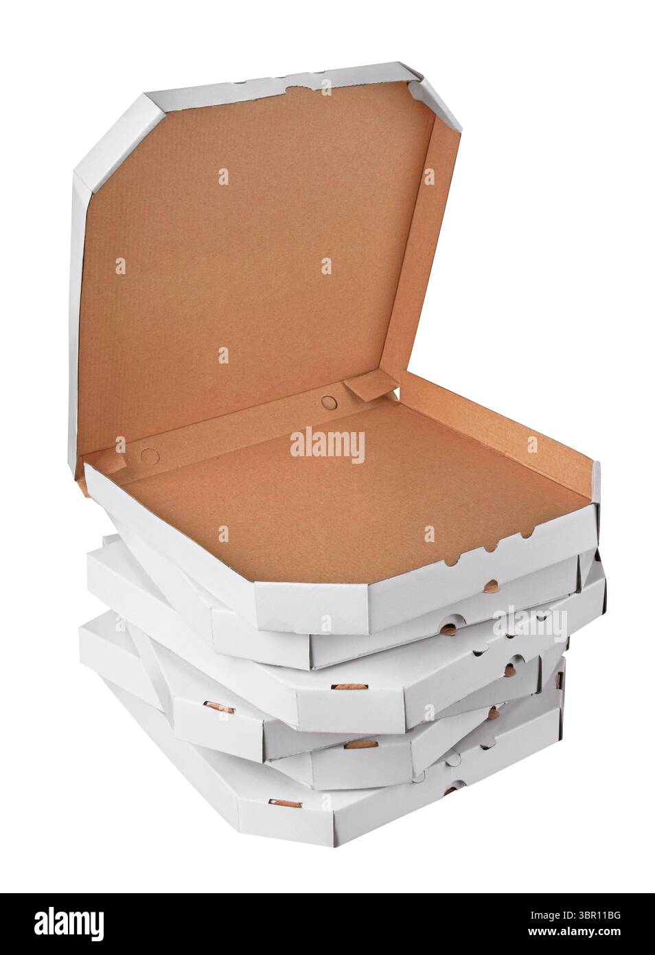 Stack empty pizza boxes Cut Out Stock Images & Pictures - Alamy