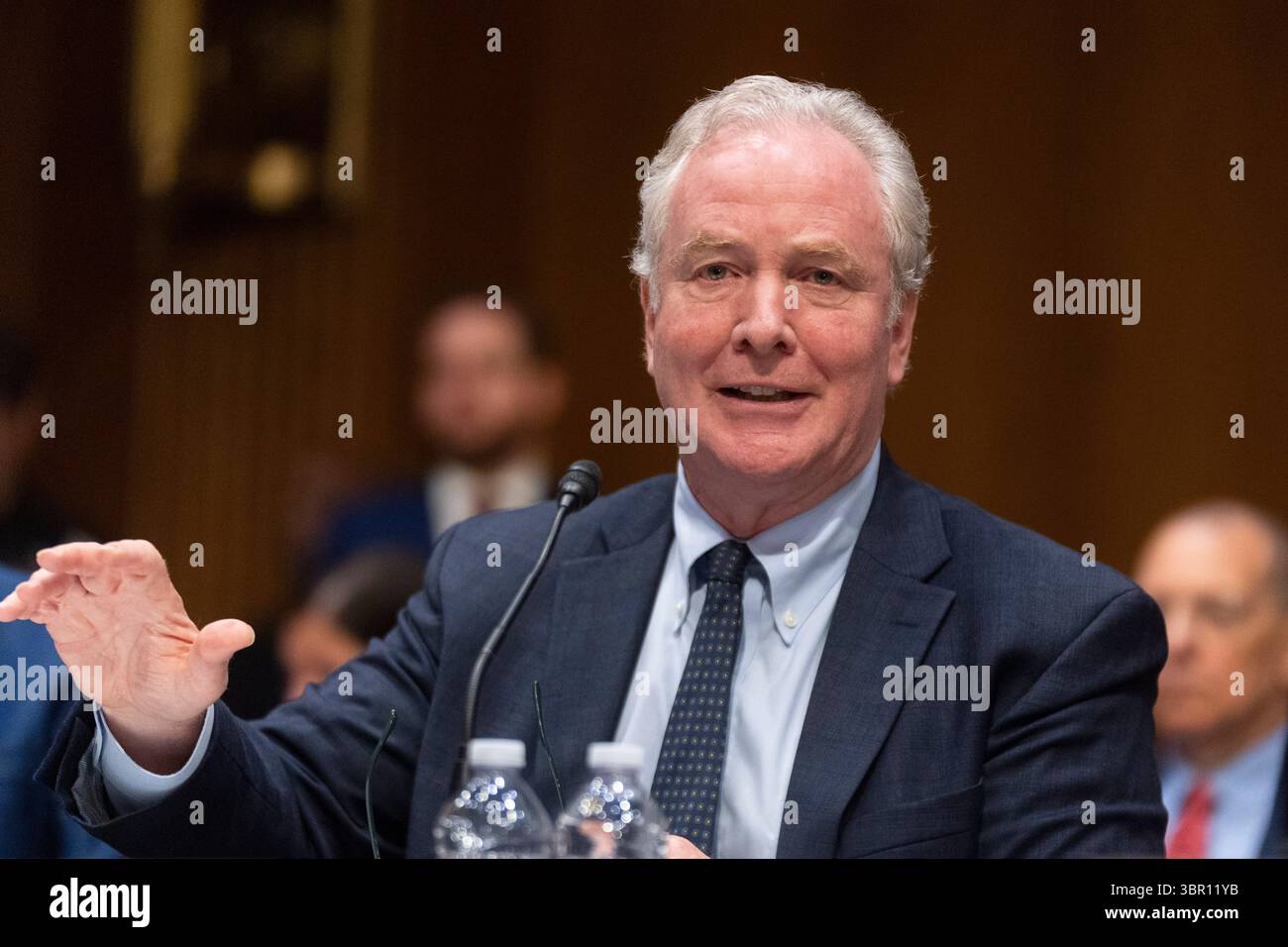 Sen. Chris Van Hollen, D-Md., speaks during the Senate Appropriations ...