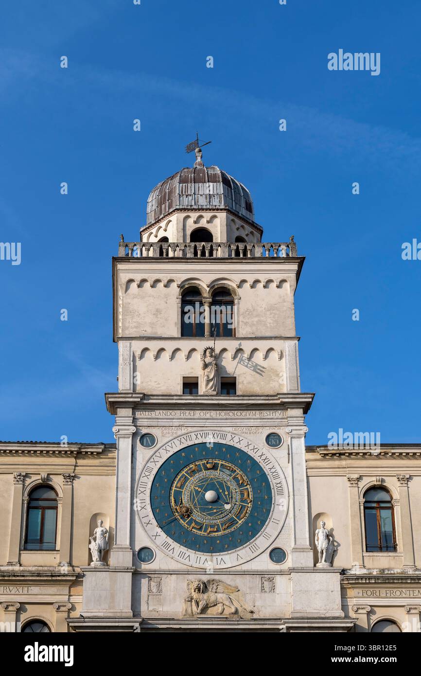 Torre dell’Orologio, Piazza dei Signori Square landmark, medieval clock ...
