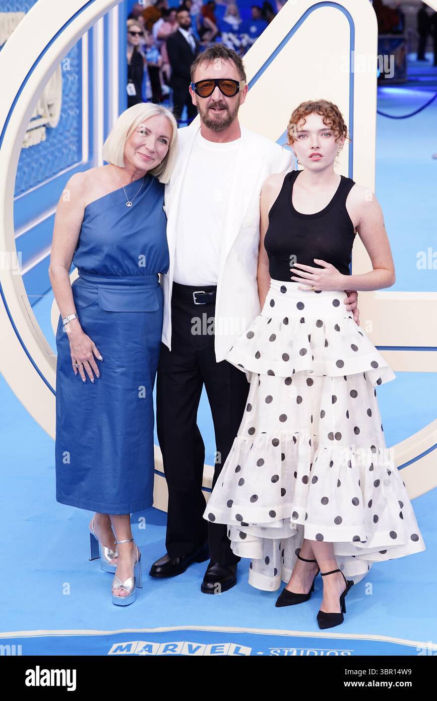 Ralph Ineson with his wife Ali and daughter Rebecca attending the UK ...