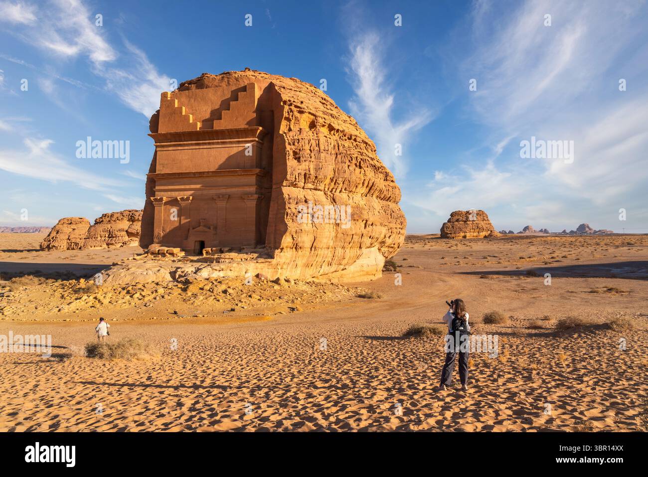 AlUla, Saudi Arabia - December 16, 2024: The Tomb of the Lion of Kuza ...