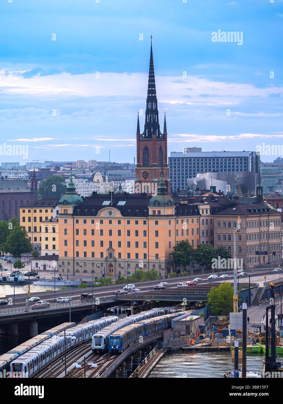 Stockholm, Sweden - June 4, 2025: View of Stockholm, a prominent church ...