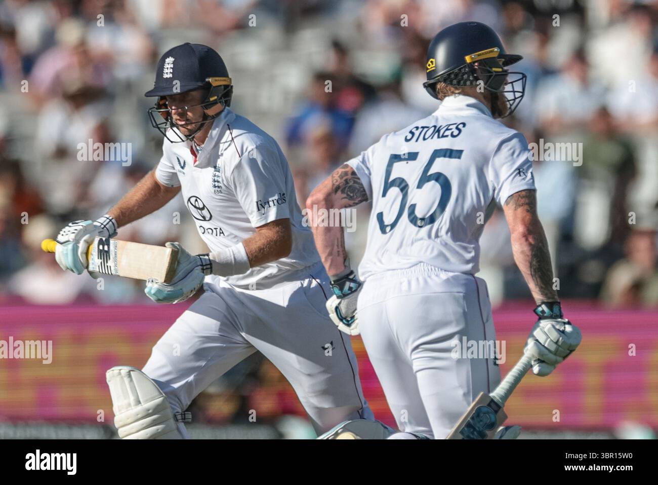 Joe Root of England makes one run during the 3rd Rothesay Test Match ...