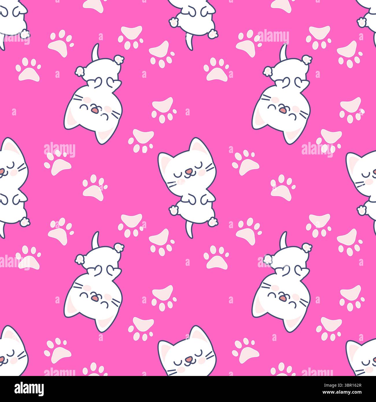 Seamless animal doodle pattern Cut Out Stock Images & Pictures - Alamy