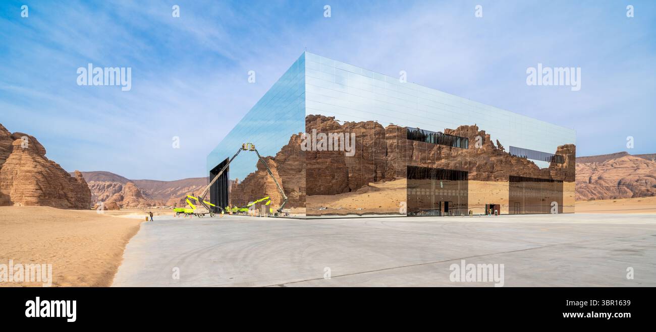 AlUla, Saudi Arabia - December 17, 2024: Mirrored Maraya Concert Hall ...
