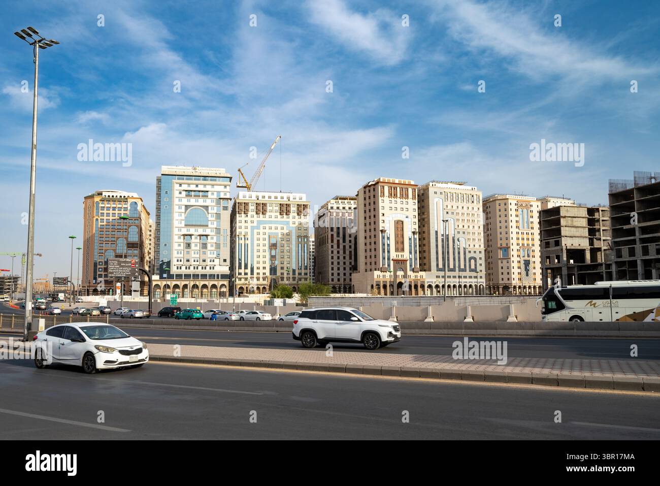 Medina, Saudi Arabia - December 18, 2024: Modern buildings in First ...