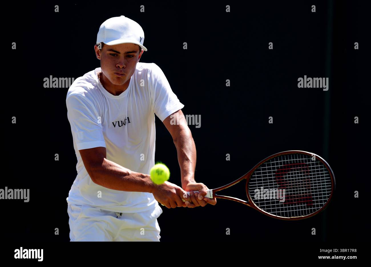 Benjamin Willwerth during his Boys' Singles match against Max ...