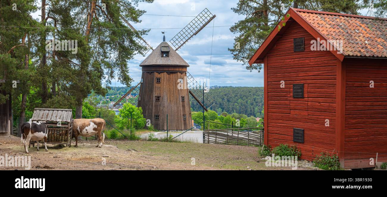 Sodertalje, Sweden - June 6, 2025: A scenic rural landscap in ...