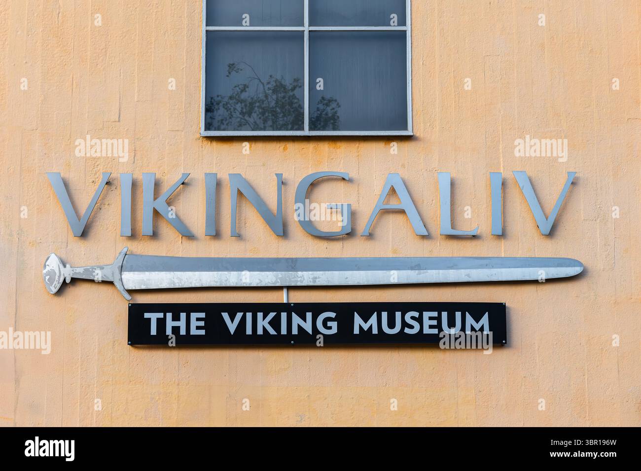 Stockholm, Sweden - June 3, 2025: A sign for the Viking Museum ...