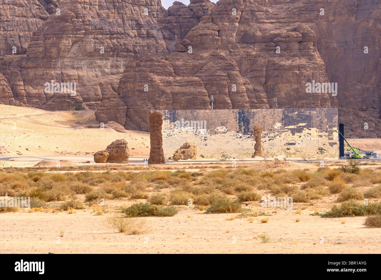 AlUla, Saudi Arabia - December 17, 2024: Mirrored Maraya Concert Hall ...