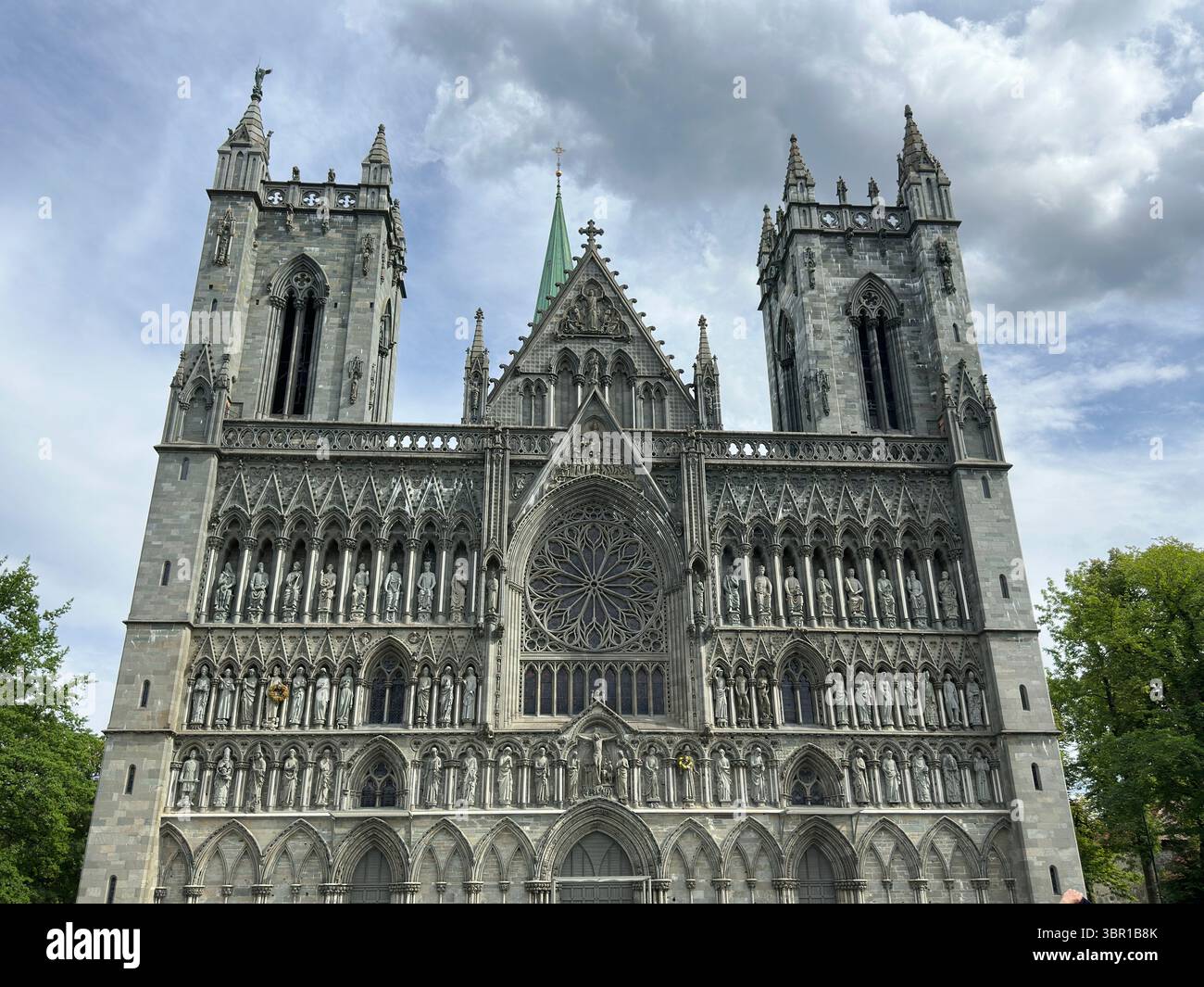 Nidaros Cathedral stands tall in Trondheim, Norway Stock Photo - Alamy