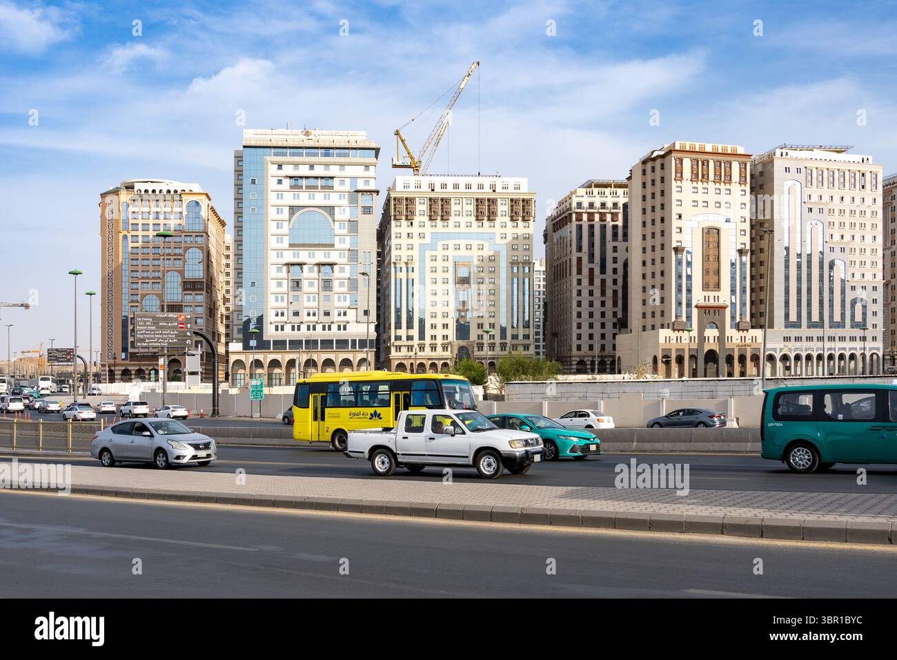 Medina, Saudi Arabia - December 18, 2024: Modern buildings in First ...