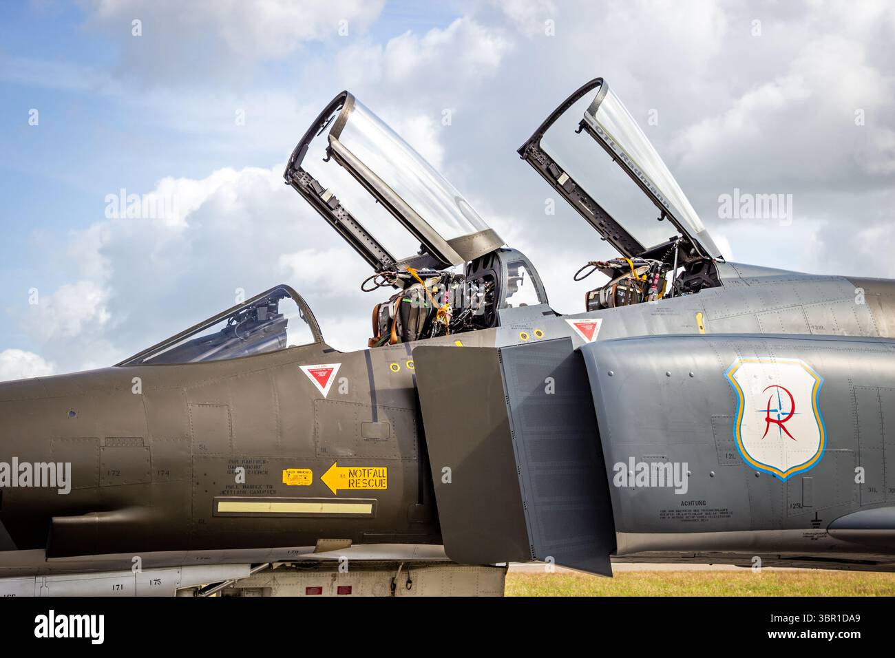 German Air Force F-4 Phantom II fighter jet in retro Luftwaffe livery ...