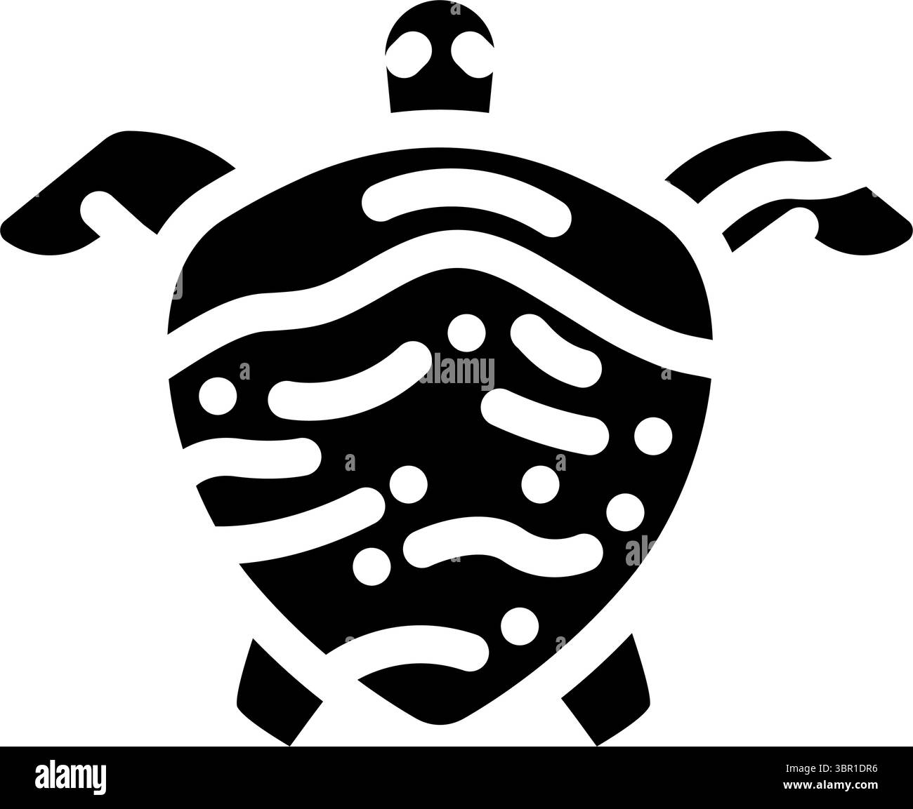 covered marine animal glyph icon vector illustration Stock Vector Image ...