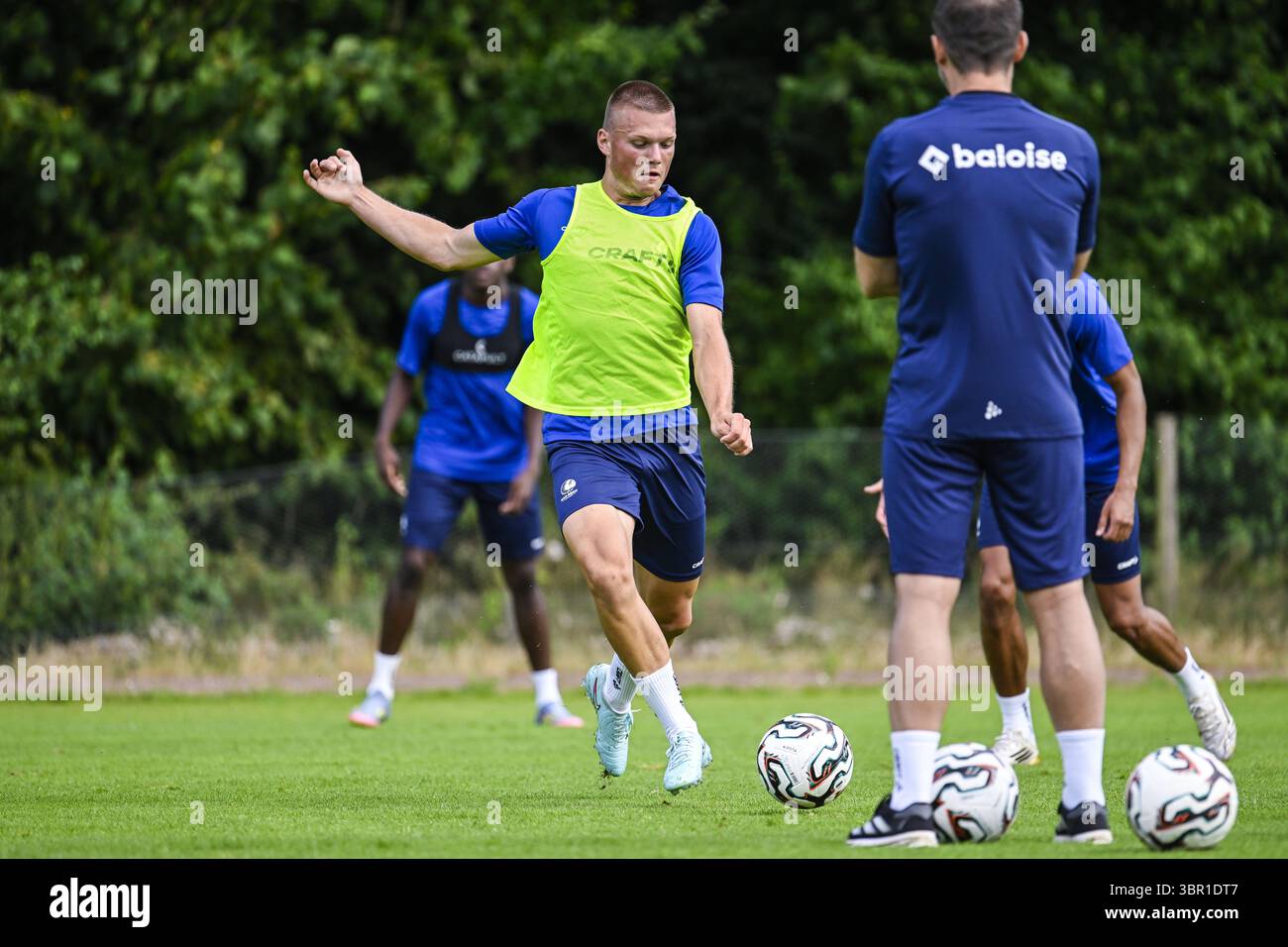 Gent's Bram Lagae pictured in action during a training session of ...