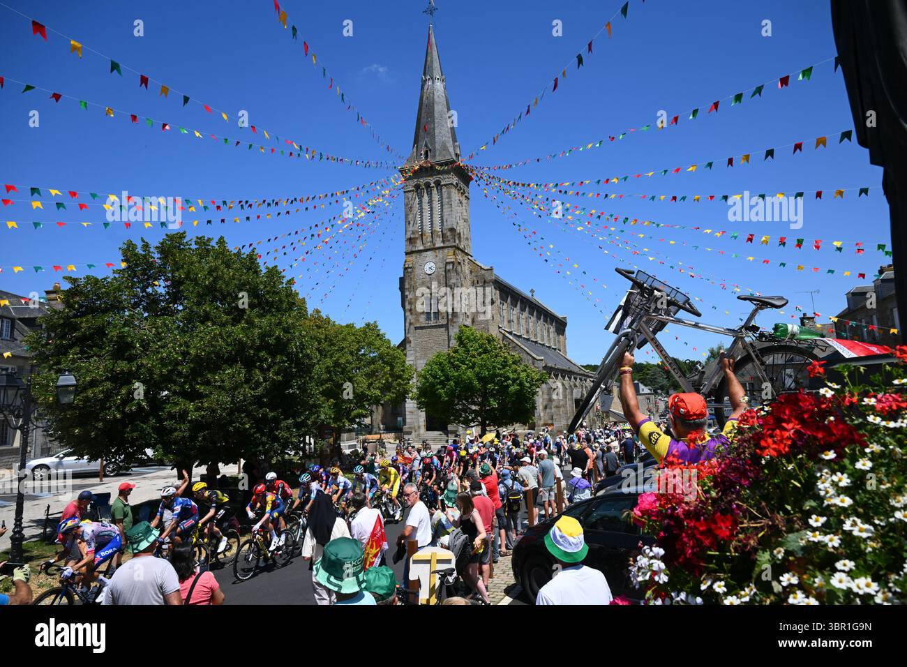 Tour de France 2025, Stage 6 Bayeux to Vire Normandie. General View of ...