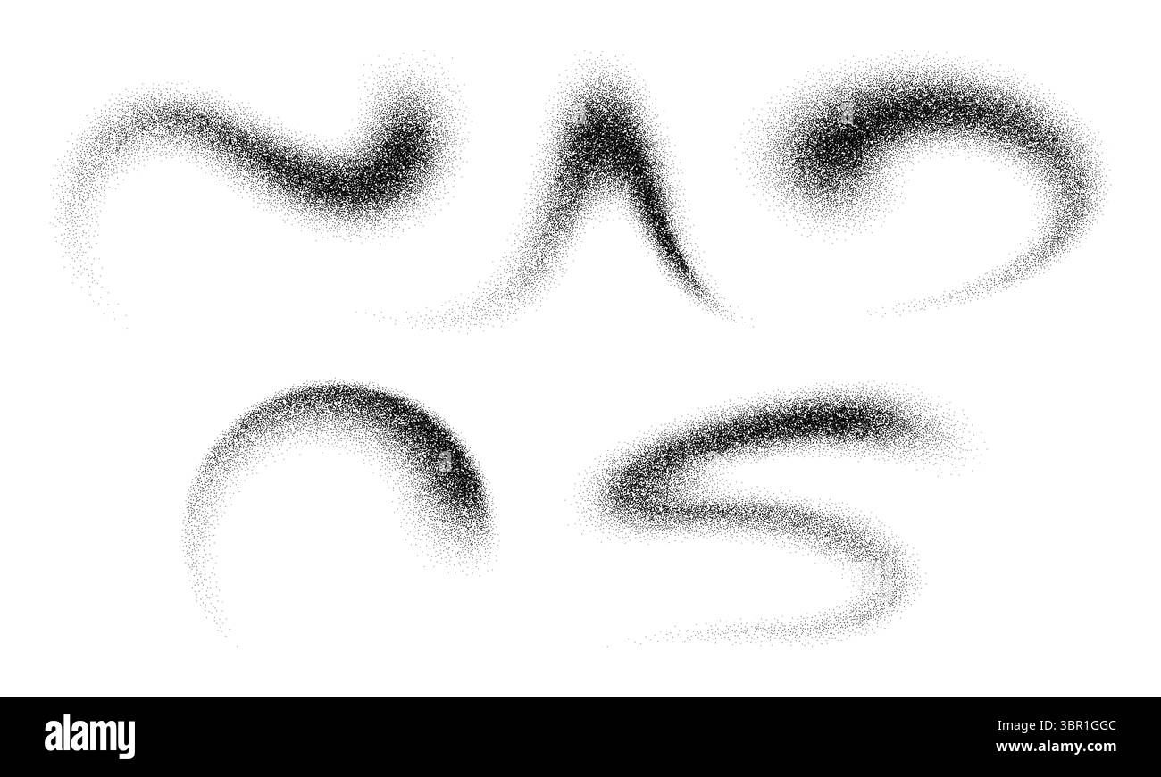 Grainy textured splash wavy Cut Out Stock Images & Pictures - Alamy