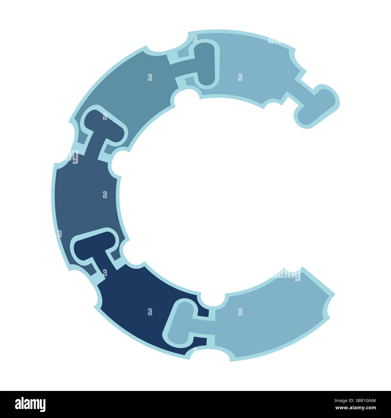 Unique symmetrical shapes Cut Out Stock Images & Pictures - Alamy