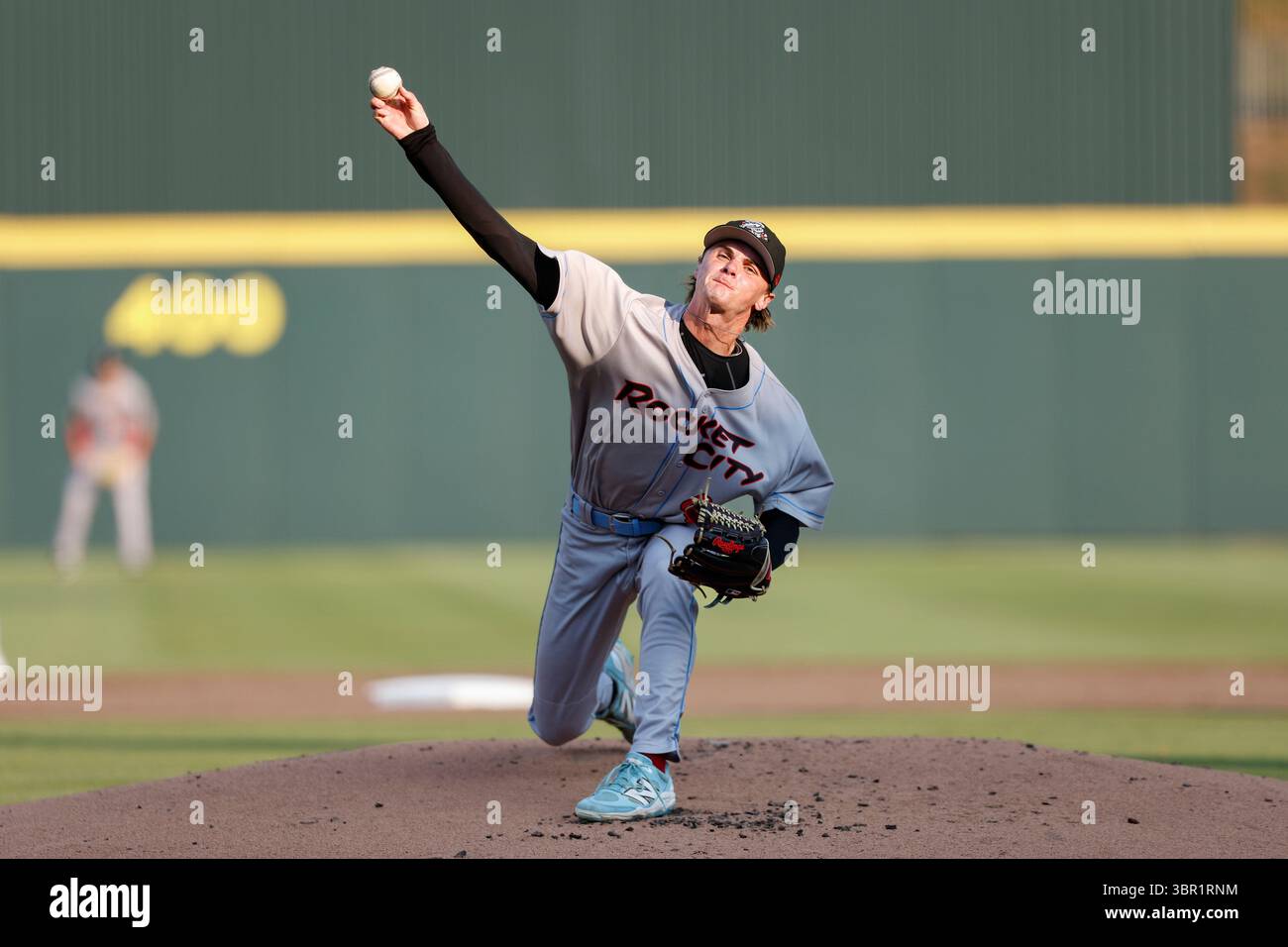Rocket City Trash Pandas starting pitcher George Klassen (41) in action ...