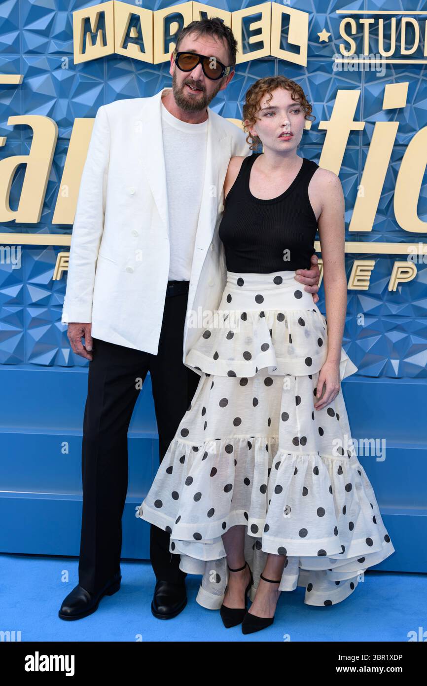 London, UK. July 10th, 2025. Ralph Ineson and daughter at The Fantastic ...
