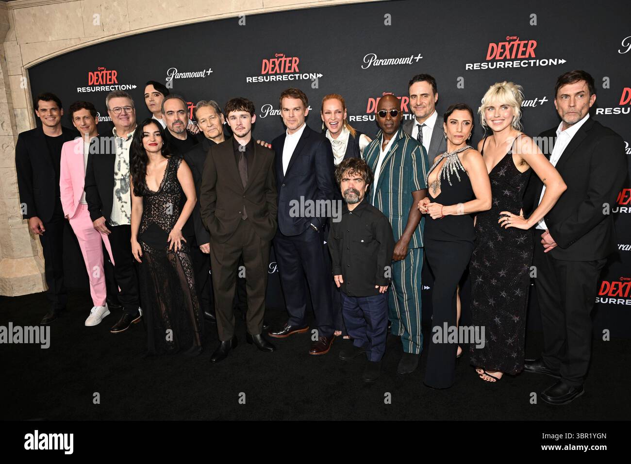 Bryan Lillis, from left, David Magidoff, Eric Stonestreet, Emilia ...