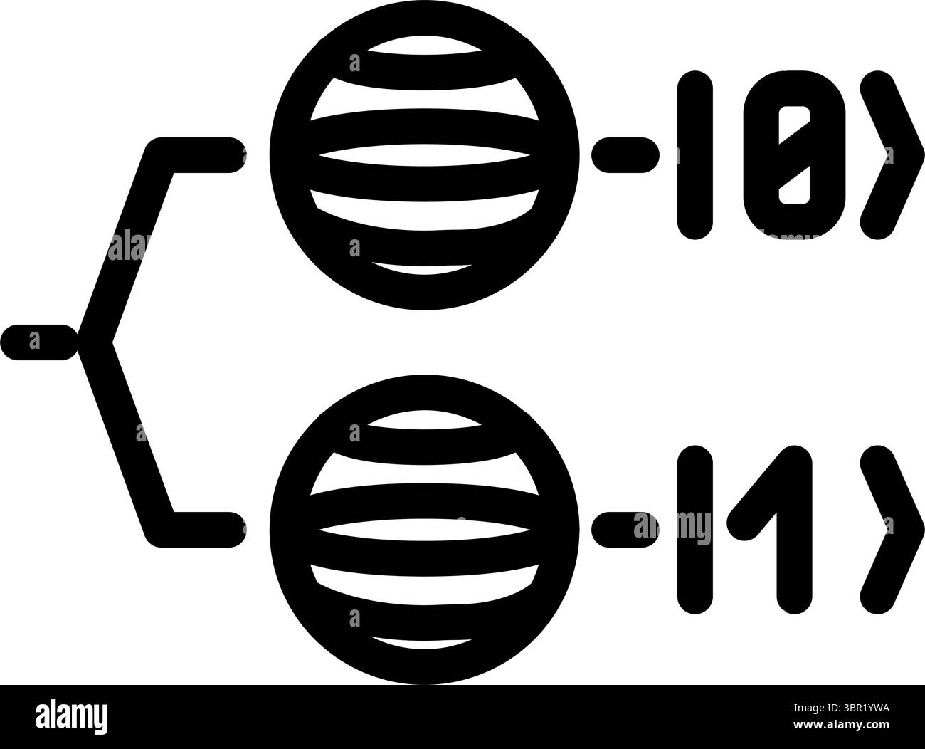 photonic qubit quantum computer line icon vector illustration Stock Vector Image & Art - Alamy