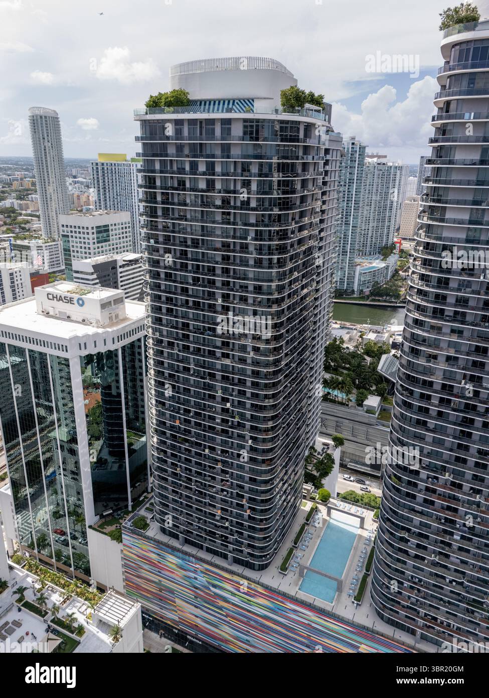 Brickell, FL, USA - June 24, 2025: Aerial photo Brickell Heights ...