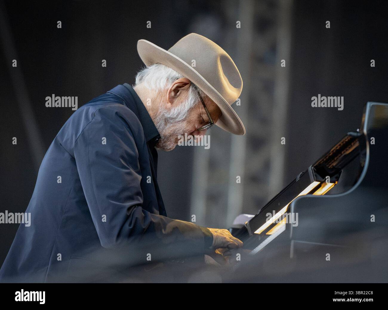 Edinburgh, UK. 10th July, 2025. Italian pianist and composer, Ludovico Einaudi, plays to a ...