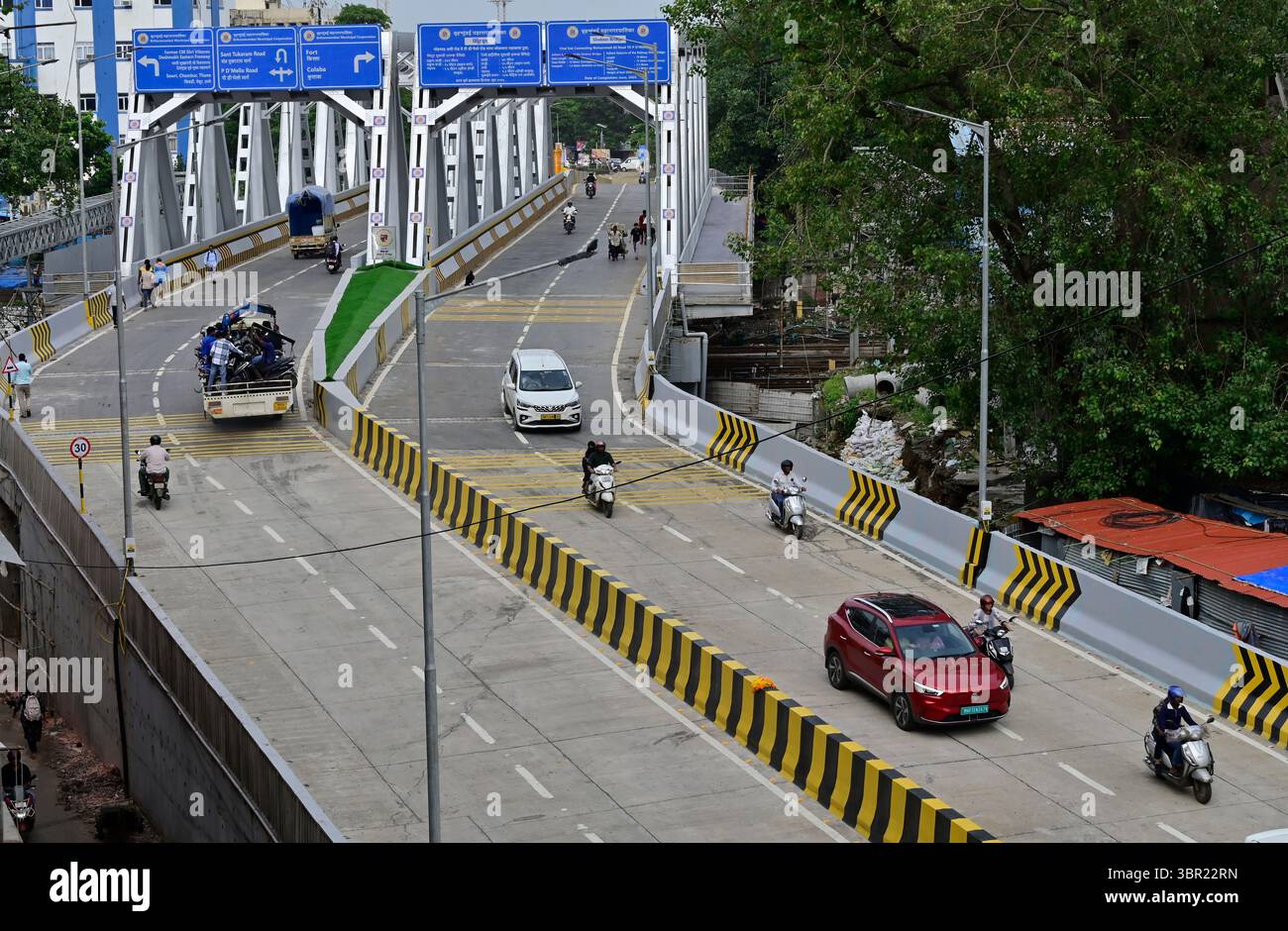 MUMBAI, INDIA - JULY 10: Sindoor Bridge(Carnac Bridge) opened for ...