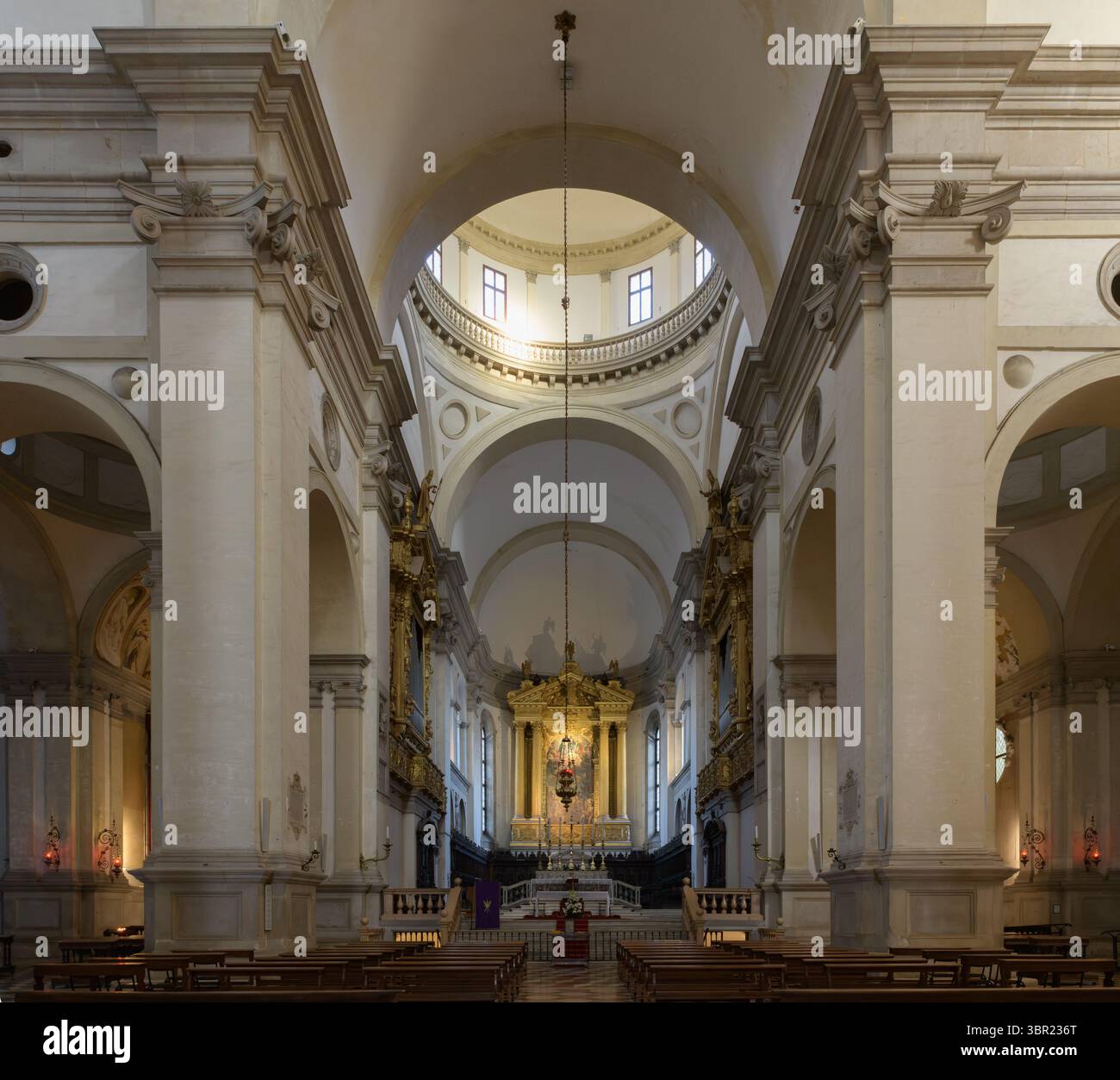 Interior nave of Basilica of Saint Justina (Basilica di Santa Giustina ...