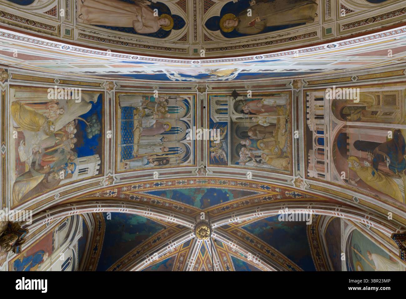 Interior view of the Chapel of Saint Martin in the Lower Basilica of ...