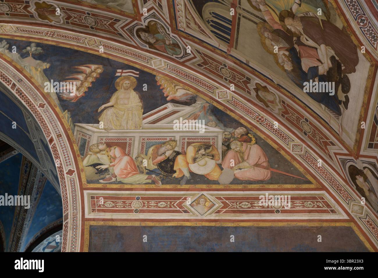 Resurrection of Christ fresco by Pietro Lorenzetti, showing Christ ...