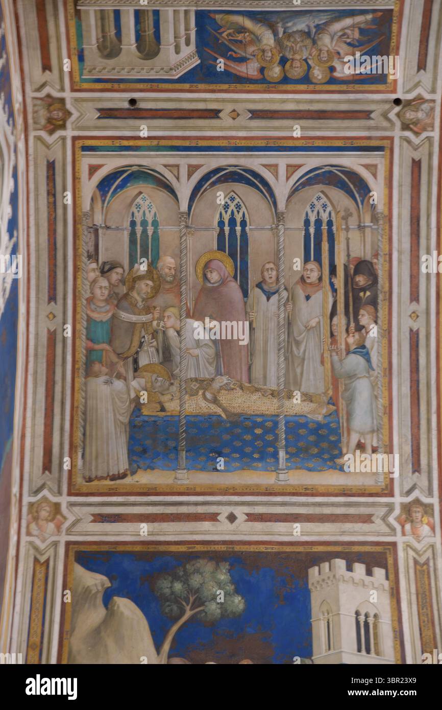 Fresco by Simone Martini in the Chapel of Saint Martin, Lower Basilica ...