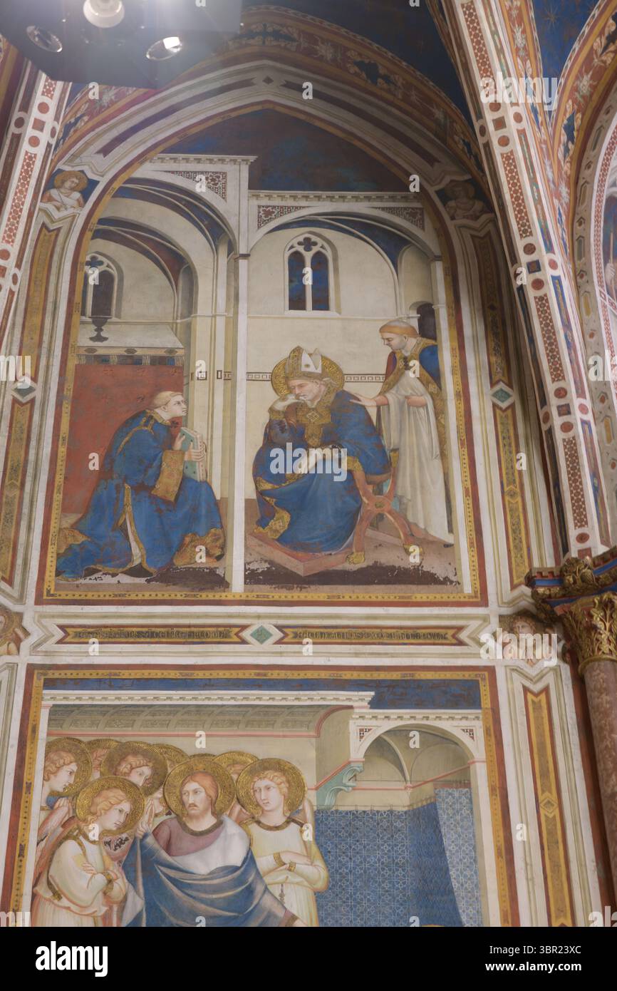 Fresco by Simone Martini in the Chapel of Saint Martin, Lower Basilica ...