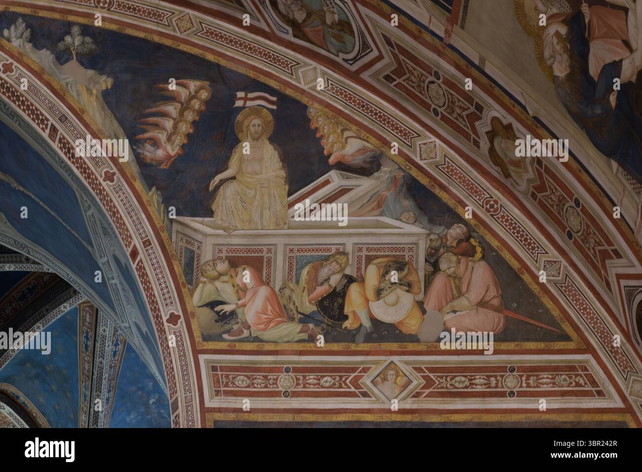 Resurrection of Christ fresco by Pietro Lorenzetti, showing Christ ...