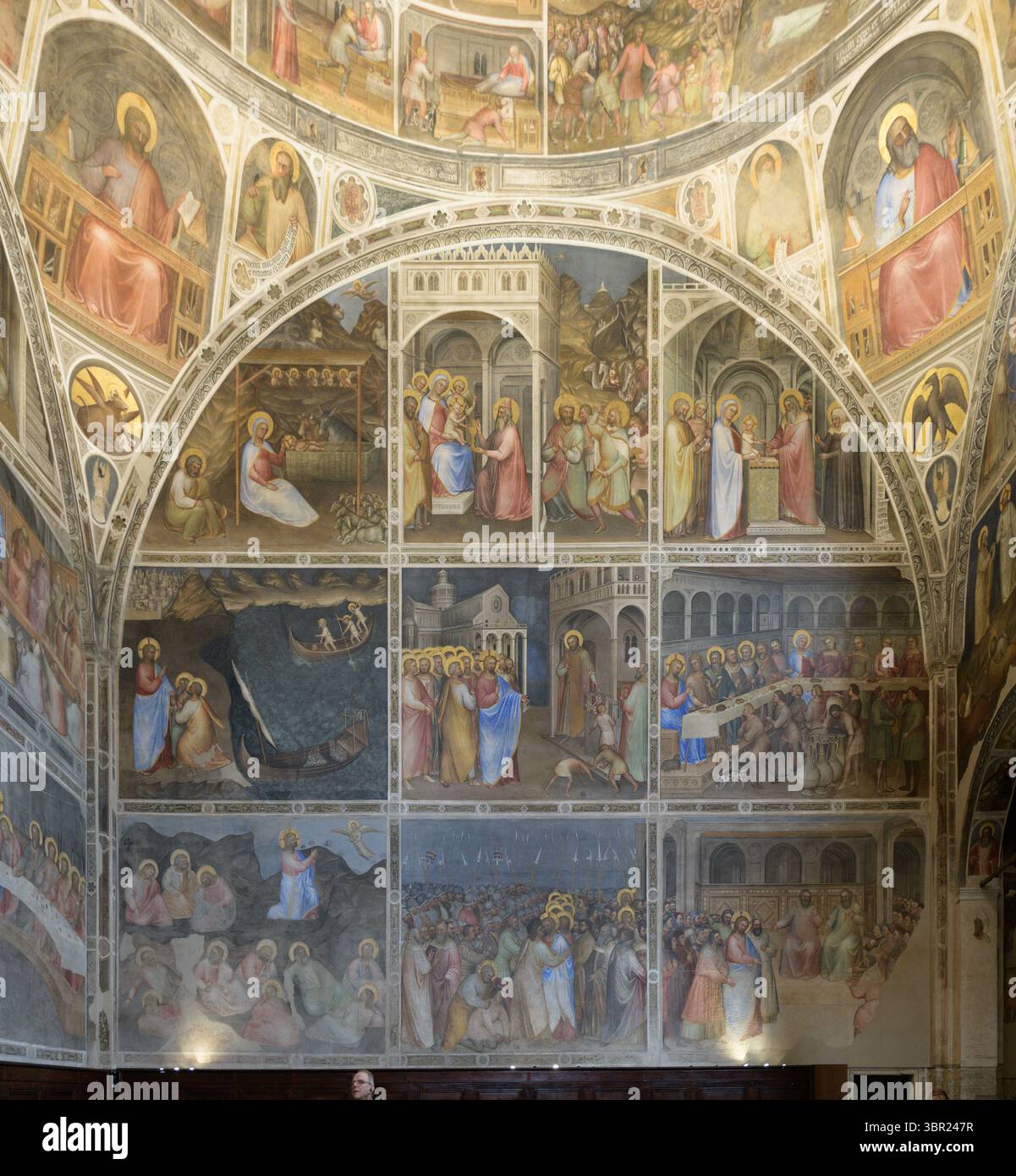 Fresco cycle by Giusto de' Menabuoi in Padua Baptistery, Italy ...