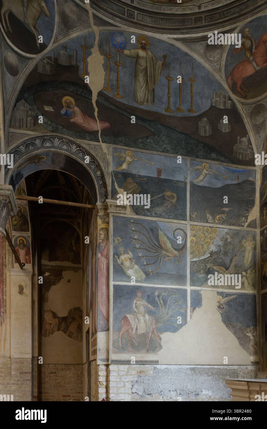 Fresco cycle by Giusto de' Menabuoi in Padua Baptistery, Italy ...