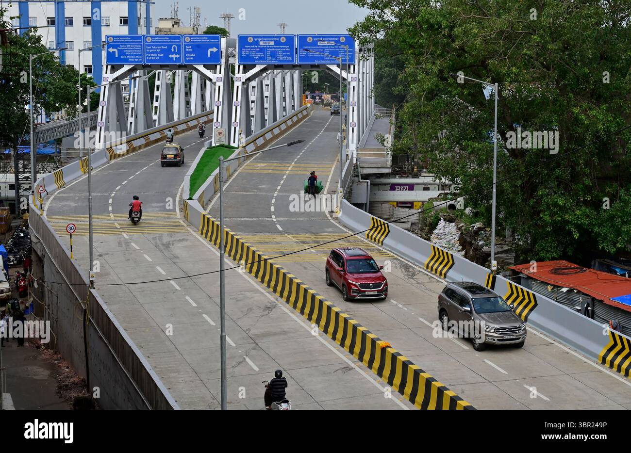 MUMBAI, INDIA - JULY 10: Sindoor Bridge(Carnac Bridge) opened for ...