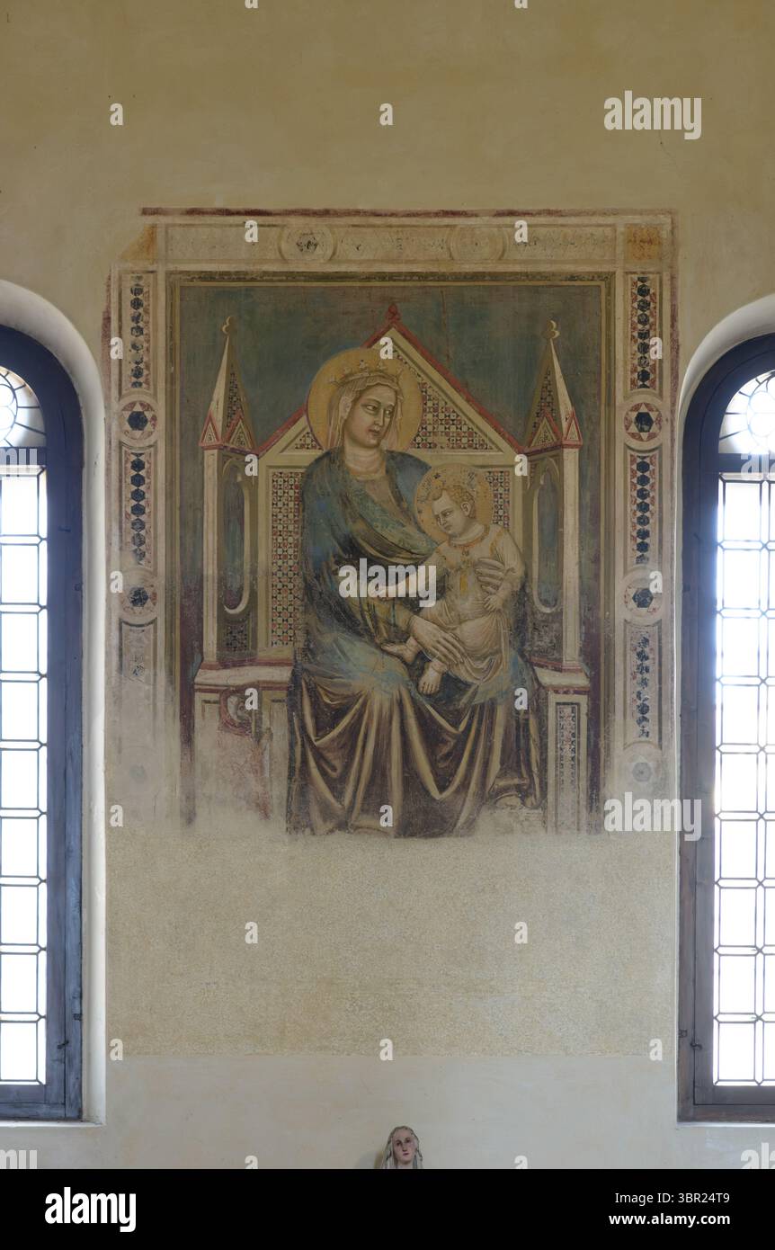 Fresco of the Madonna and Child in the Church of the Eremitani, Padua ...